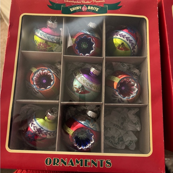 Shiny Brite | Holiday | Shiny Brite Christmas Ornaments Set Christopher ...